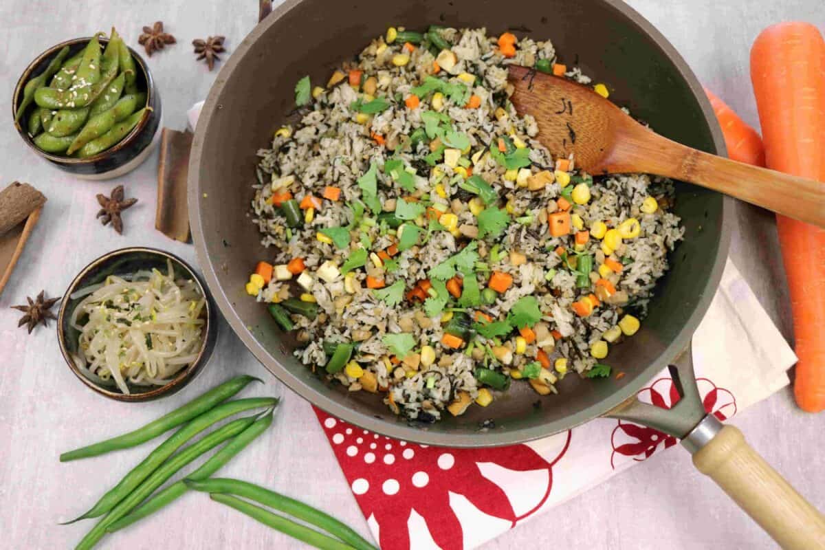 Preserved Olive Vegetable Fried Rice - Albatross Meals